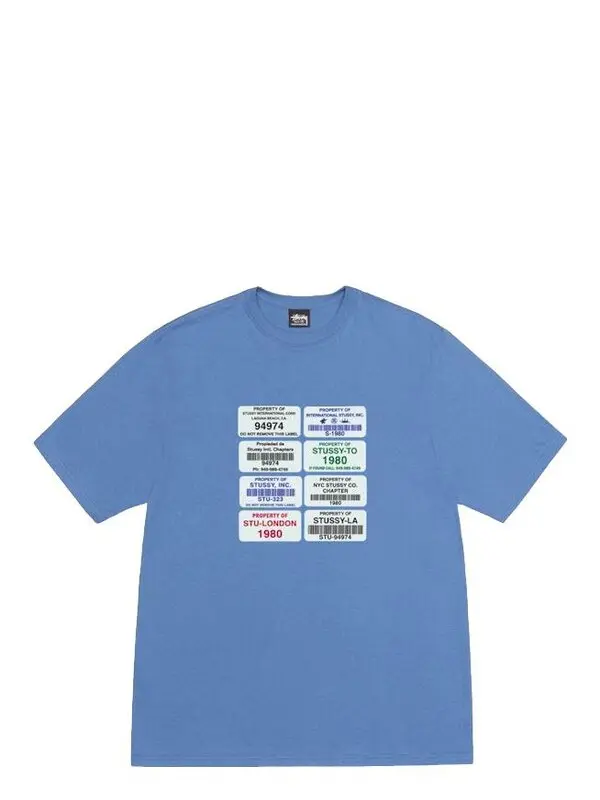StÜssy Codes Tee Shirt - Pacific
