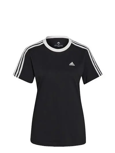 Adidas Essentials 3-stripes T-shirt - Black/white