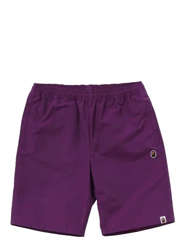 BAPE Ape Head Beach Shorts - Purple