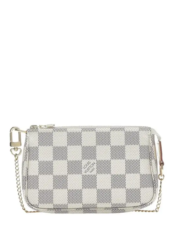 LOUIS VUITTON Pochette Accessoires Mini Damier Azur Canvas - Multicolor