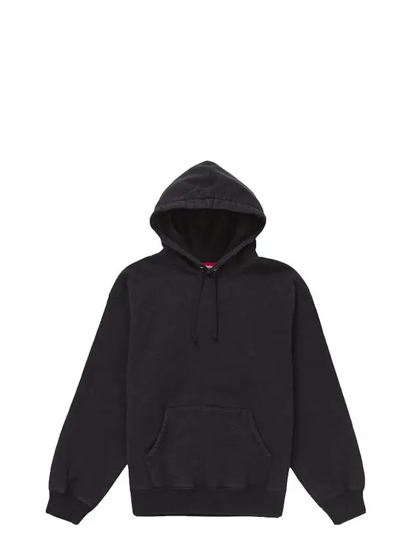 Supreme Frayed Hooded Sweatshirt - Black