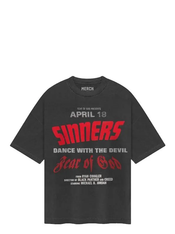 Fear Of God Sinners T-shirt - Black
