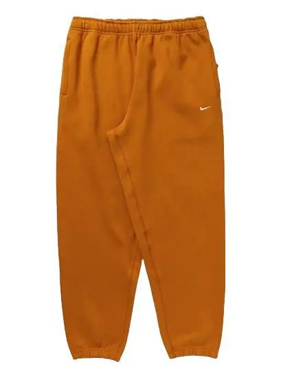 Nike Solo Swoosh Fleece Pant - Dessert Ochre/white