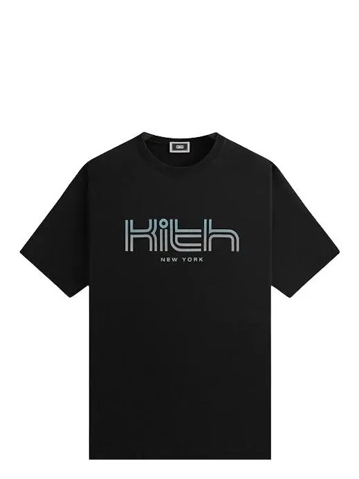 Kith New York Techno Logo Tee Shirt - Black