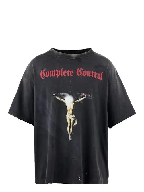 SAINT MXXXXXX Complete Contrl Short Sleeve T-shirt - Black