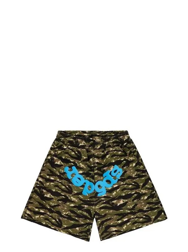 SP5DER Og Web V2 Sweatshort - Tiger Camo