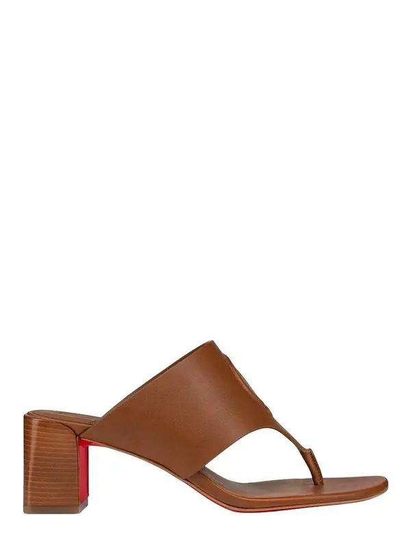 CHRISTIAN LOUBOUTIN Tongamule 55 Mules - Cuoio