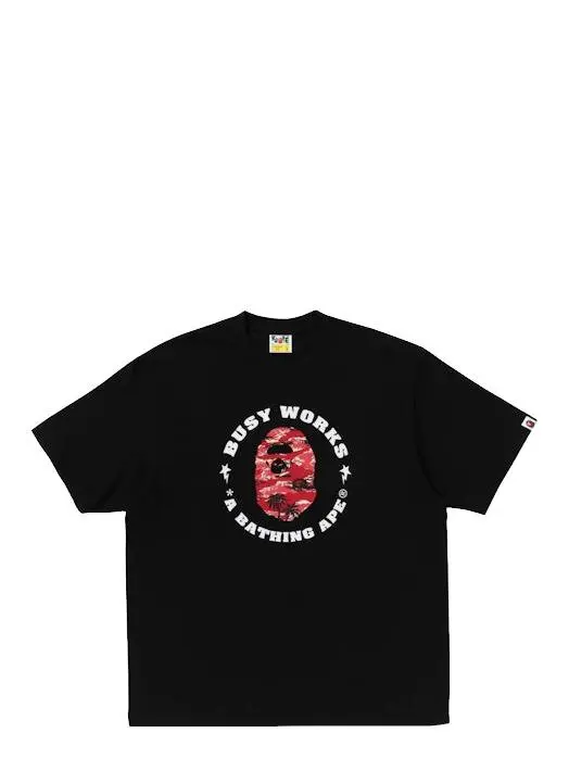 A BATHING APE Colors Busy Works Sta Tee Shirt Tee Shirt - Black