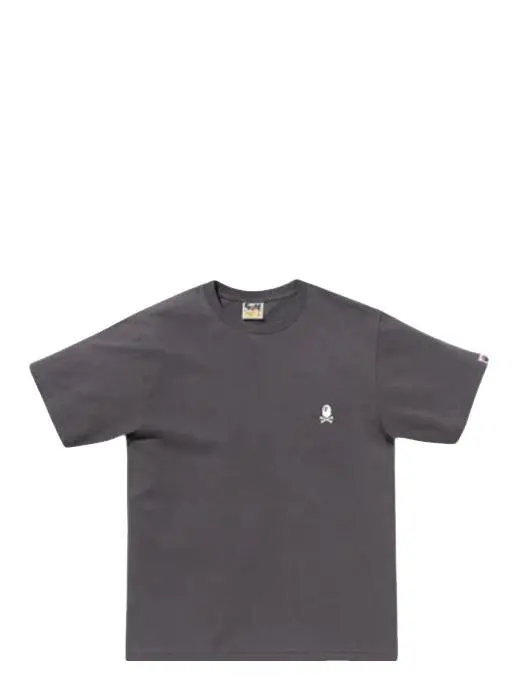A BATHING APE Ape Crossbone One Point Tee Shirt - Charcoal