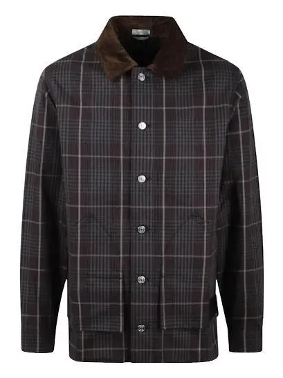 Dior Checked Long Sleeved Jacket - Noir