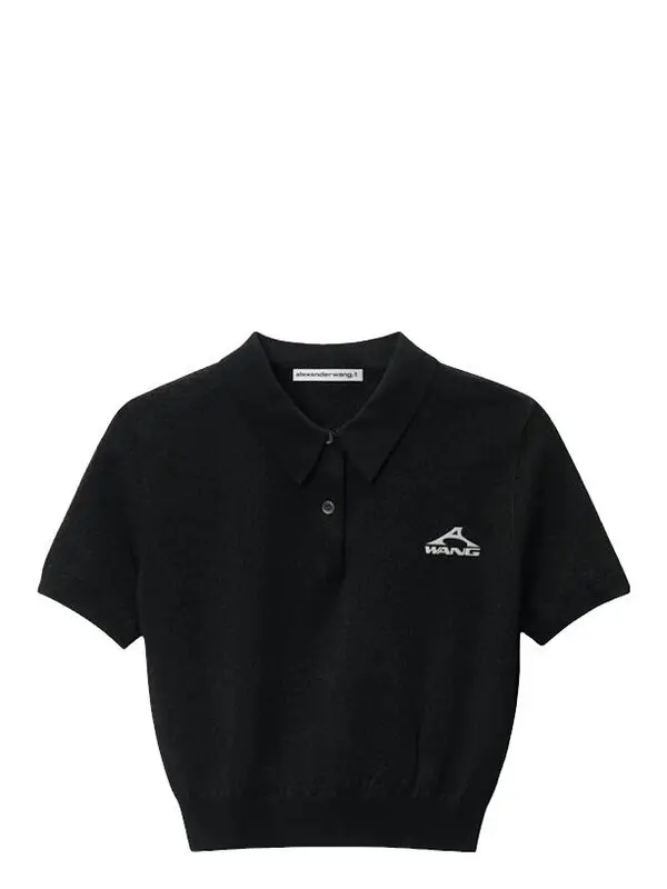 Alexander Wang Logo Polo - Black