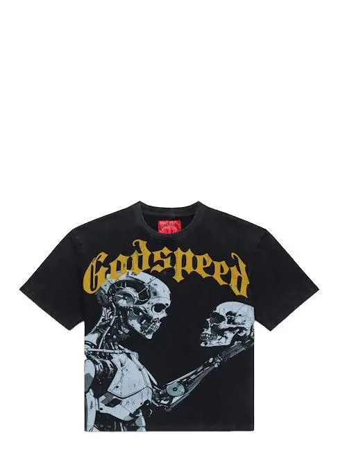 GODSPEED Mankind Vs Ai Iii T-shirt - Black/yellow