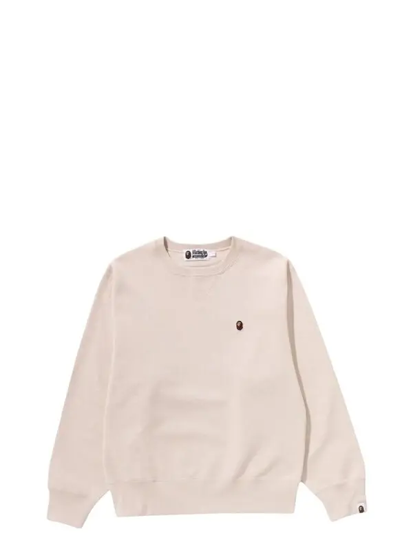 A BATHING APE By Bathing Crewneck Sweatshirt - Beige