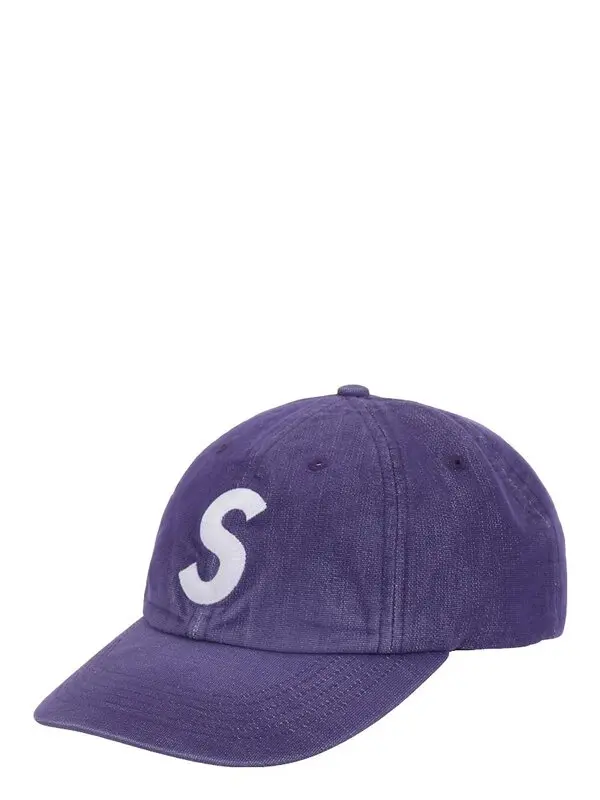 Supreme Cordura Denim S Logo 6-panel Hat - Purple