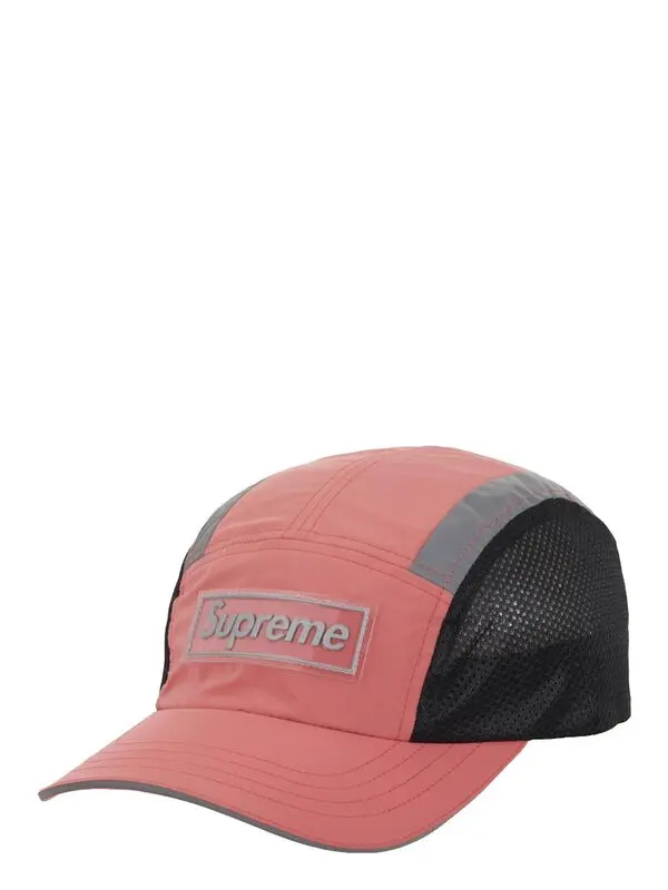 Supreme Side Mesh Camp Cap - Coral