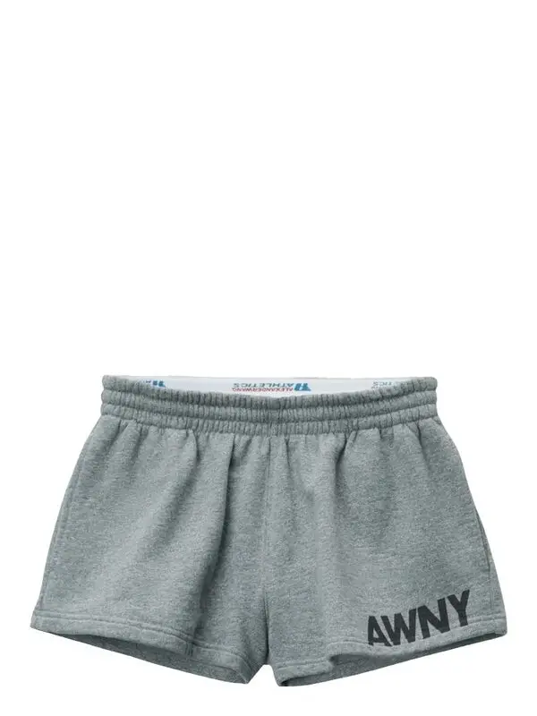 Alexander Wang Graphic Running Shorts - Grey