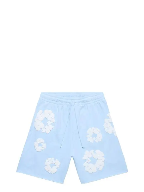 DENIM TEARS The Cotton Wreath Sweatshorts - Powder Blue
