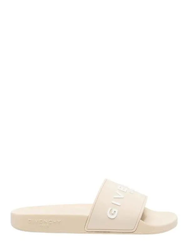 Givenchy Flat Slide Sandals - Light Beige