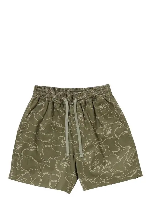 BAPE Sporty Camo Shorts - Beige