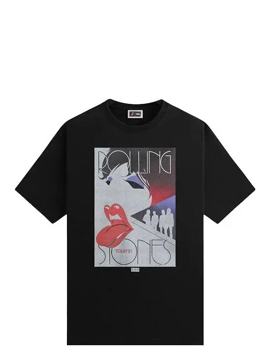 Kith The Rolling Stones Tour 1981 Tee Shirt - Black