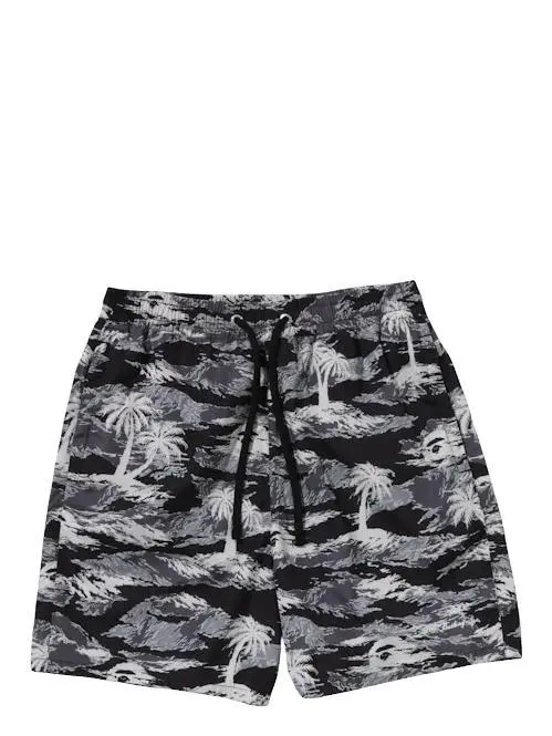 A BATHING APE Relaxed Fit Beach Shorts - Black
