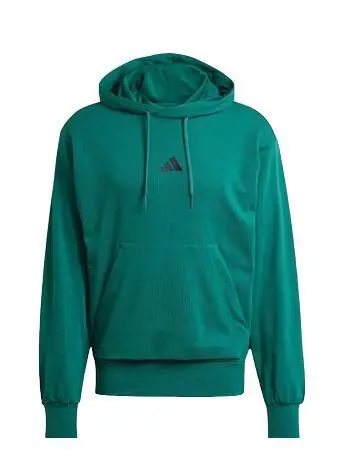 Adidas Essentials Feelcozy French Terry Hoodie - Collegiate Green/black