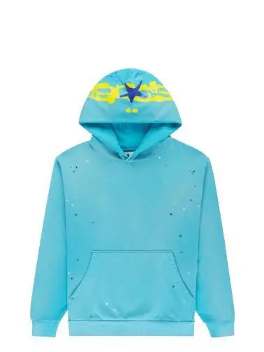 SP5DER Heavy Web Hoodie - Cyan