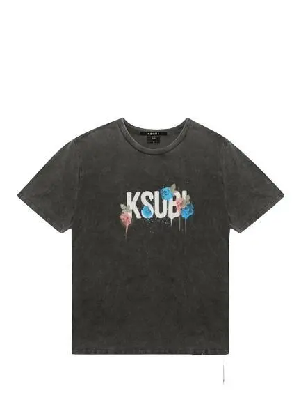 Ksubi Graff Rose Kash Tee Shirt - Grey