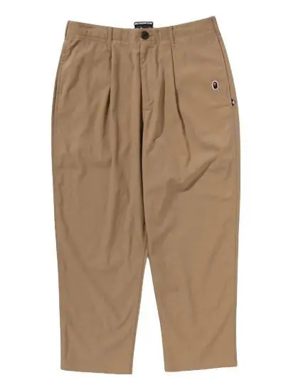 A BATHING APE Mr Bathing Ape Tack Chino Pants - Beige
