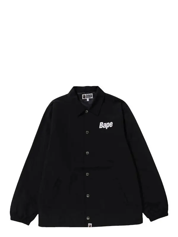 BAPE Logo Coach Jacket - Black