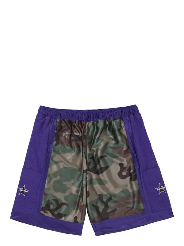 Supreme Side Pocket Basketball Short - Woodland Camo