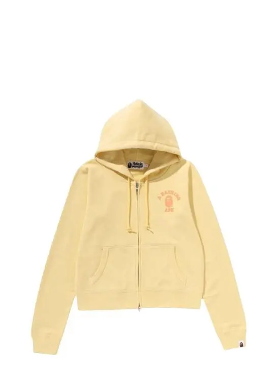 A BATHING APE College Zip Hoodie - Yellow