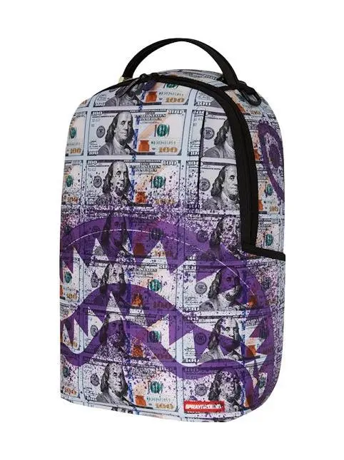 SPRAYGROUND Money Splat Backpack - Purple White