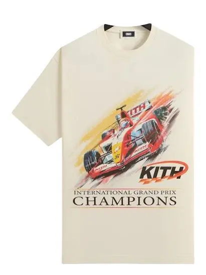 Kith F1 Champion Vintage Tee Shirt - Silk