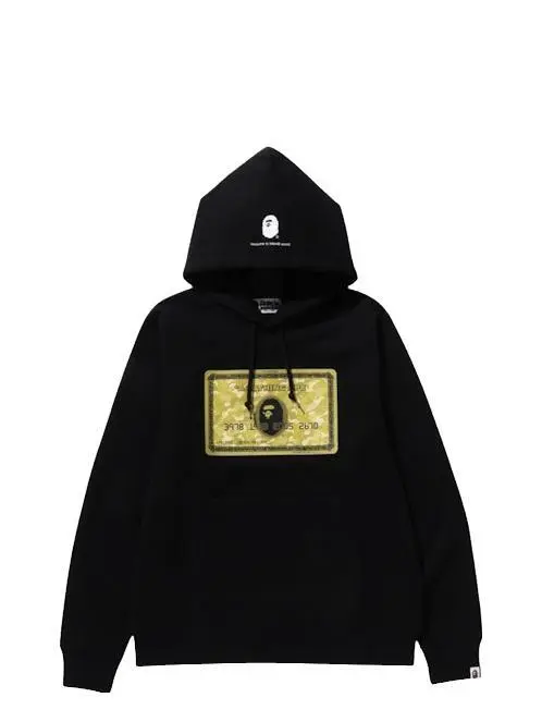 BAPE Card Pullover Hoodie - Black/gold