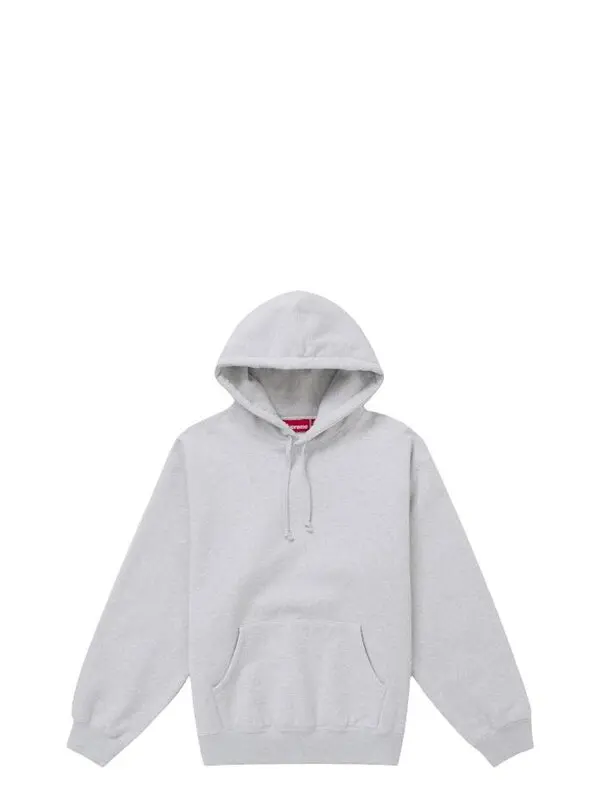 Supreme Frayed Hooded Sweatshirt - Heather Grey