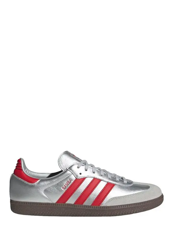 Adidas Samba Shibuya Sneakers - Matte Silver/better Scarelet Red/gum