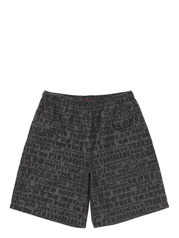 Supreme Cities Jacquard Short - Black
