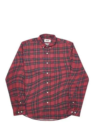 PALACE Lumber Waved Shirt - Red