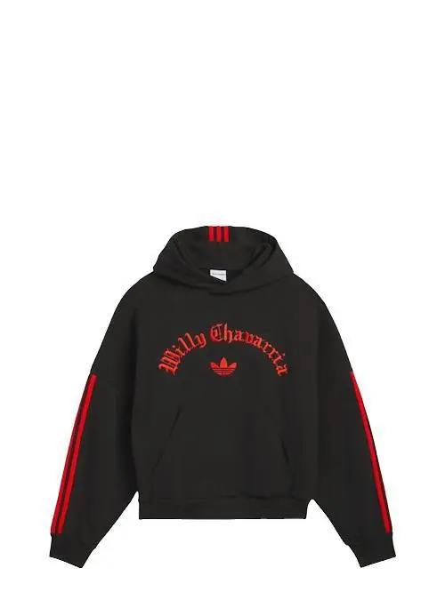 Adidas X Willy Chavarria Fleece Hoodie - Black/red
