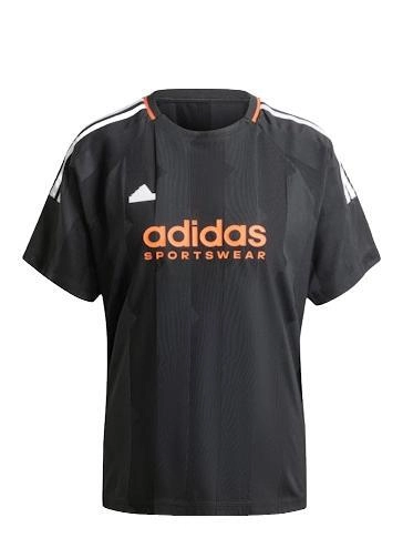 Adidas Tiro Cut 3-stripes Jacquard Boyfriend T-shirt - Black