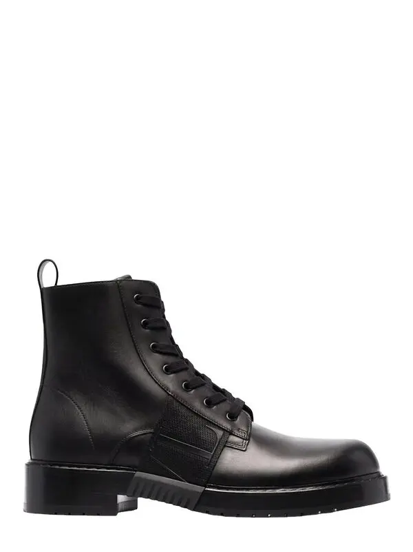 Valentino Garavani Vl7n City Combat Boots - Black