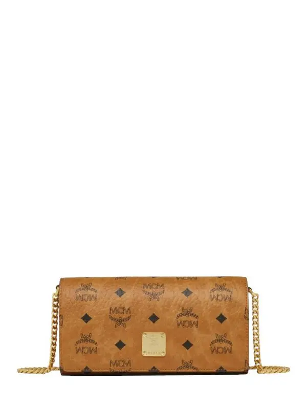 Mcm Aren Vi Mini Crossbody - Cognac