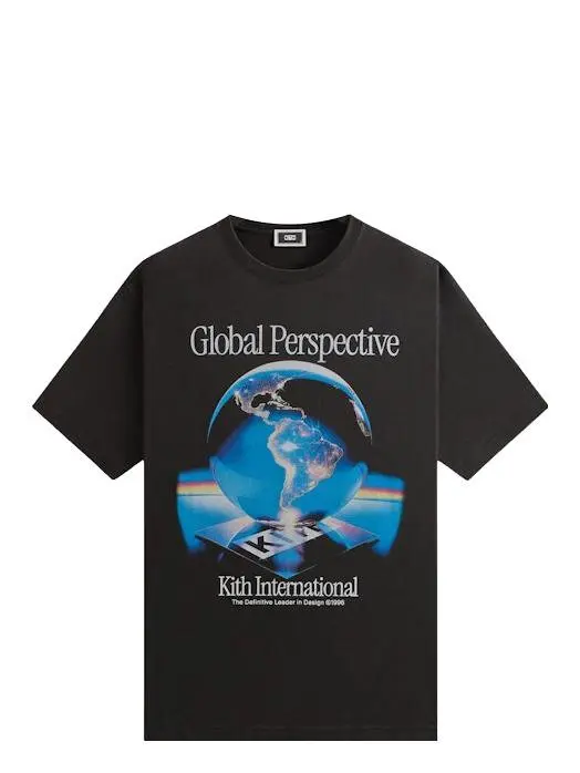 Kith Global Perspective Vintage Tee Shirt - Black