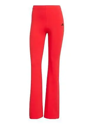 Adidas Essentials Small Logo Flared Leggings - Pure Ruby/black