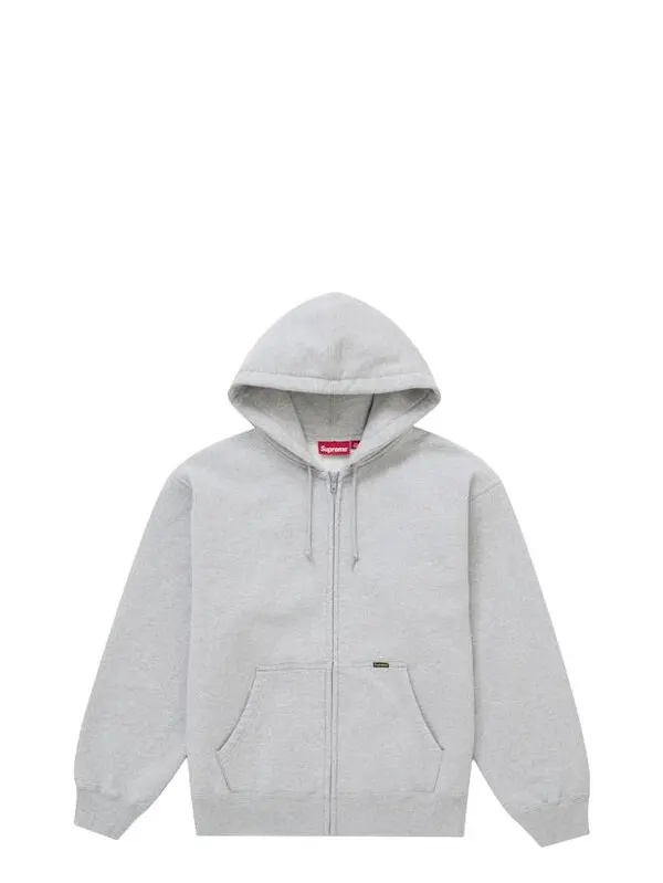 Supreme Zip Up Hooded Sweatshirt - Heather Grey
