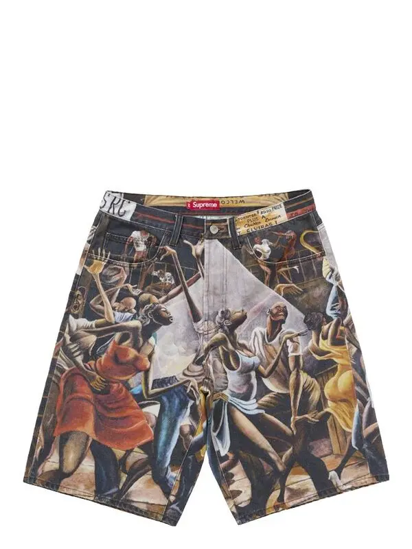 Supreme Ernie Barnes Baggy Denim Short - Dance