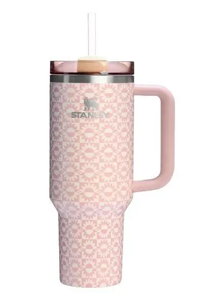 STANLEY Flowstate Quencher 40oz Tumbler - Peach Whip Sunflower