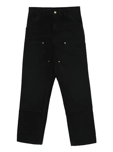Carhartt Wip Double Knee Pants - Black (stone Canvas)