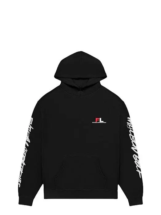 MALBON X Futura Tag Hooded Sweatshirt - Black